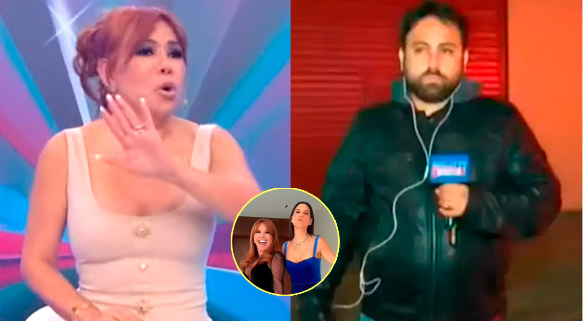 ¡LE ENTRÓ LA FURIA! Magaly Medina cuadra EN VIVO a su reportero por ...
